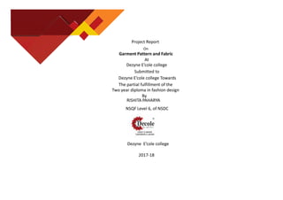 Rishita Pahariya ,Fashion Design ,Dezyne E'cole College | PDF