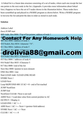 A linked list is a linear data structure consisting of a set of nodes.pdf