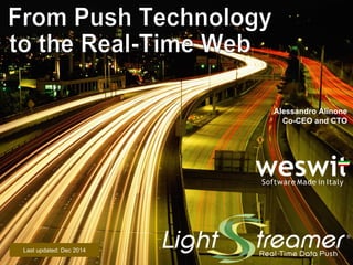 From Push Technology to Real-Time Messaging and WebSockets | PPT