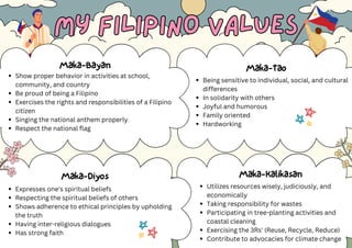 Filipino values poster. Freedownload. Pdf | PPT