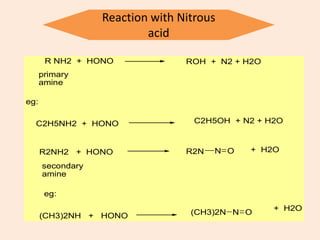 Aliphatic amines part III | PPTX