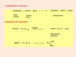 Aliphatic amines part III | PPTX