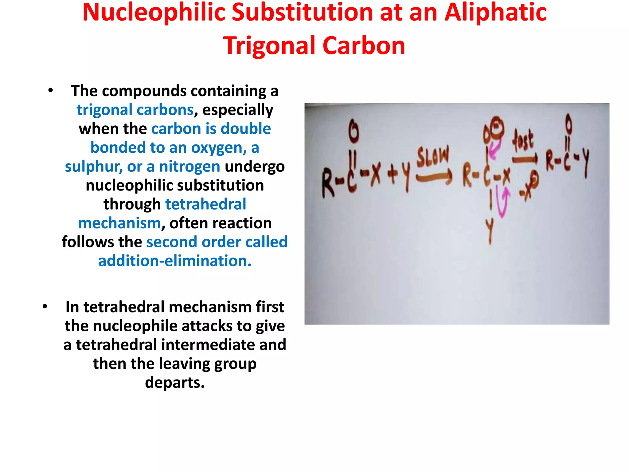 Aliphatic nucleophlic substituion- shweta parik | PPTX | Chemistry ...