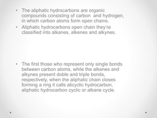 Aliphatics. | PPTX