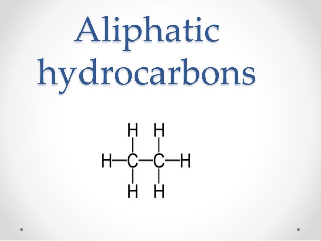 Aliphatics.