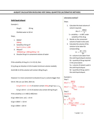 Aliqout | PDF | Chemistry | Science