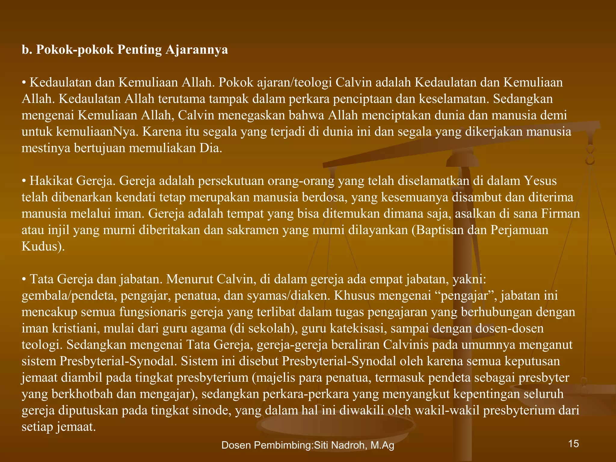 Aliran aliran kepercayaan pada agama kristen | PPT