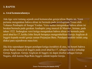 Aliran aliran kepercayaan pada agama kristen | PPT