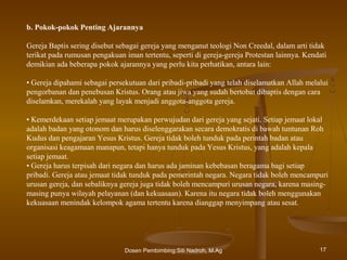 Aliran aliran kepercayaan pada agama kristen | PPT