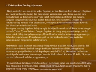 Aliran aliran kepercayaan pada agama kristen | PPT