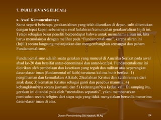 Aliran aliran kepercayaan pada agama kristen | PPT