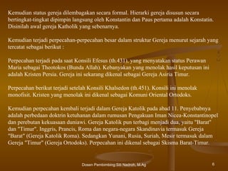 Aliran aliran kepercayaan pada agama kristen | PPT