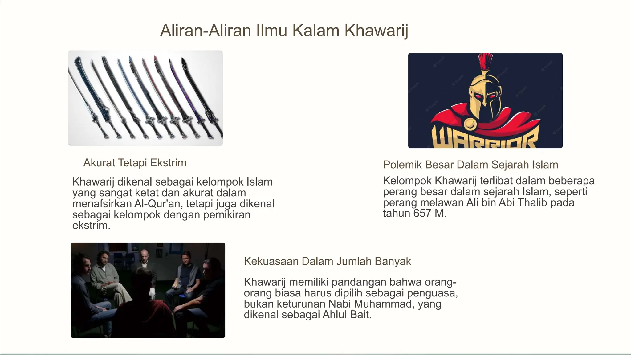 ALIRAN -ALIRAN ILMU KALAM AKIDAH AKHLAK KLS X | PPTX