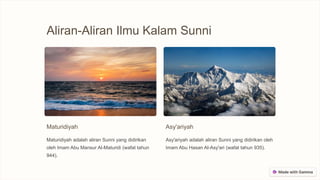ALIRAN -ALIRAN ILMU KALAM AKIDAH AKHLAK KLS X | PPTX