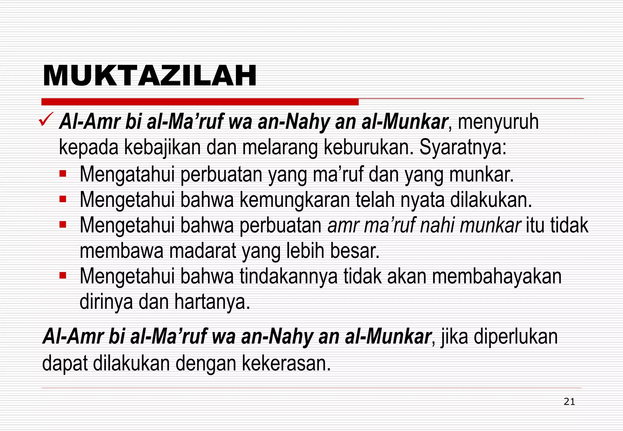 Aliran aliran ilmu kalam - akidah akhlak kelas 11 | PPT