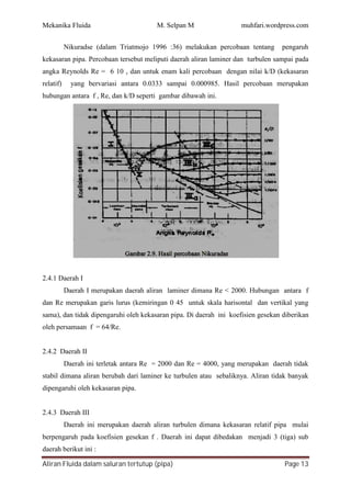 Aliran fluida-pada-aluran-tertutup-pipa | PDF