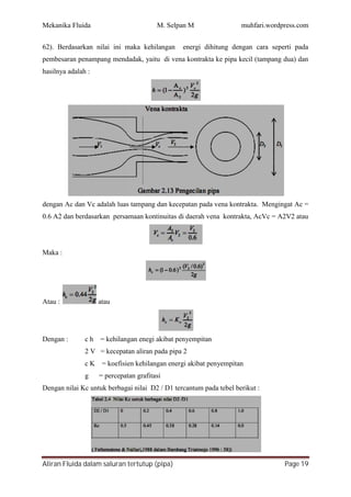 Aliran fluida-pada-aluran-tertutup-pipa | PDF