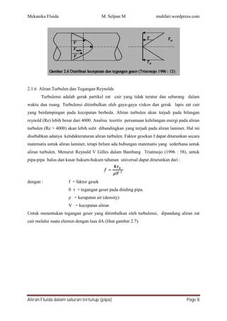 Aliran fluida-pada-aluran-tertutup-pipa | PDF