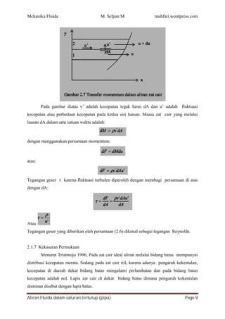 Aliran fluida-pada-aluran-tertutup-pipa | PDF