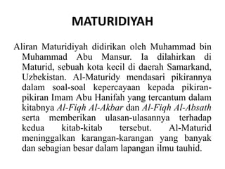 ALIRAN ALIRAN ILMU KALAMyang ada di indonesia .pptx