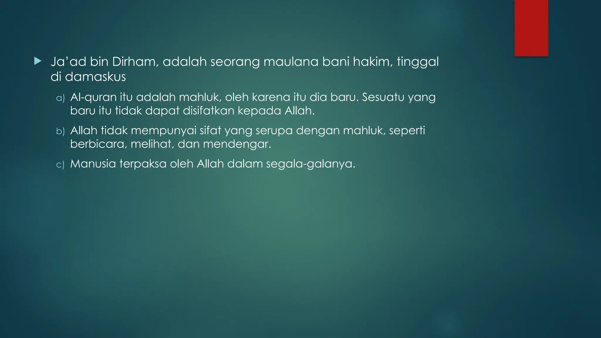 aliran jabariyah dan qadariyah.ppqqqqqqtx | PPTX