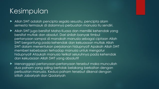 aliran jabariyah dan qadariyah.ppqqqqqqtx | PPTX