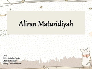 Aliran maturidiyah | PPTX