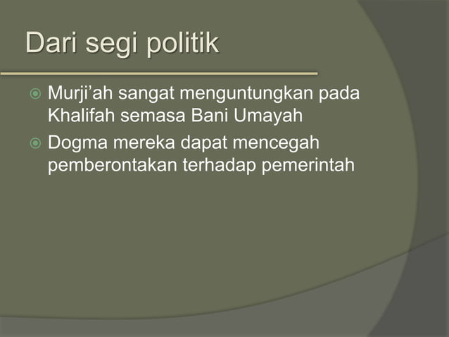 Aliran murjiah | PPTX