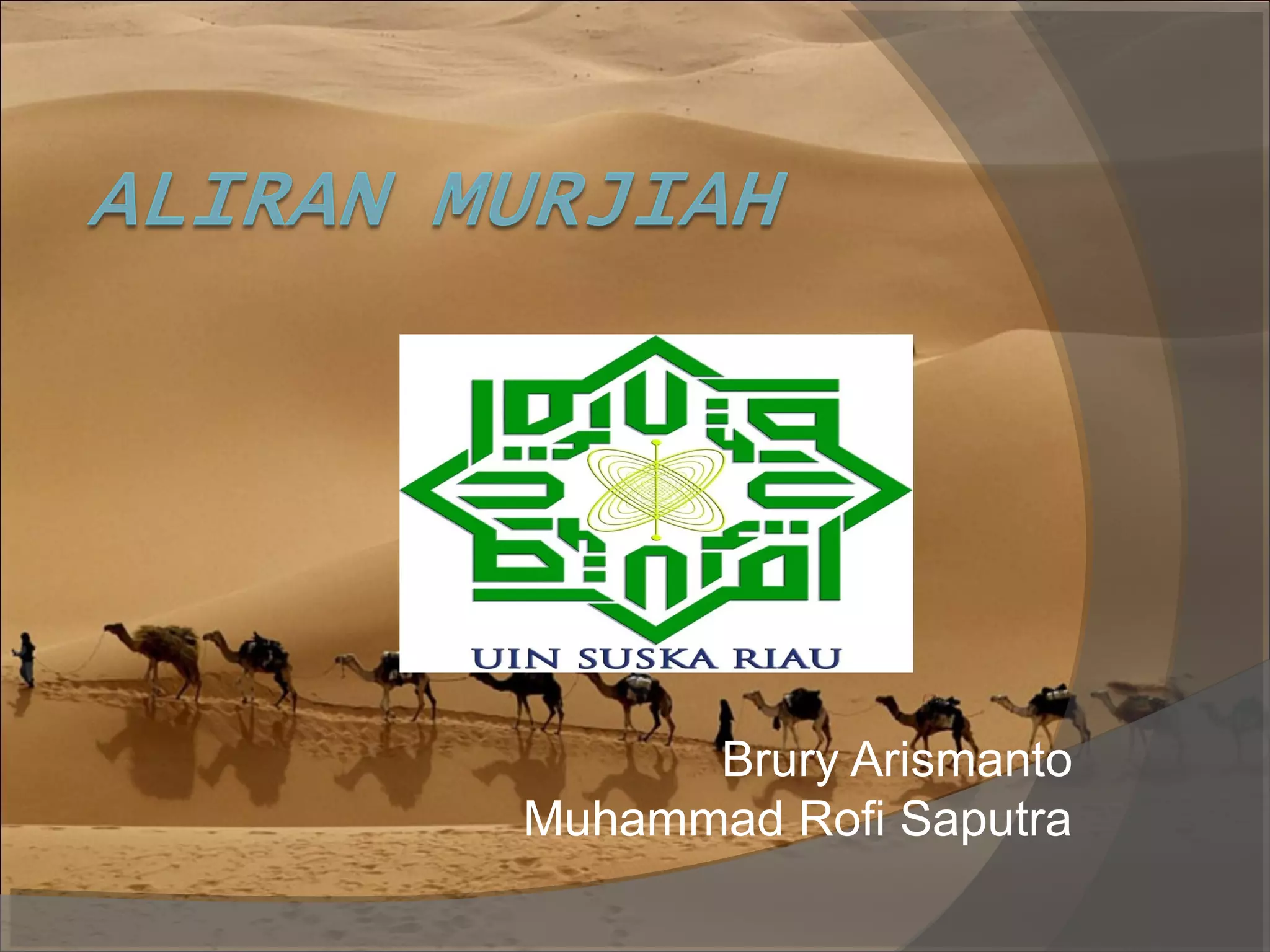 Aliran murjiah 1 | PPT