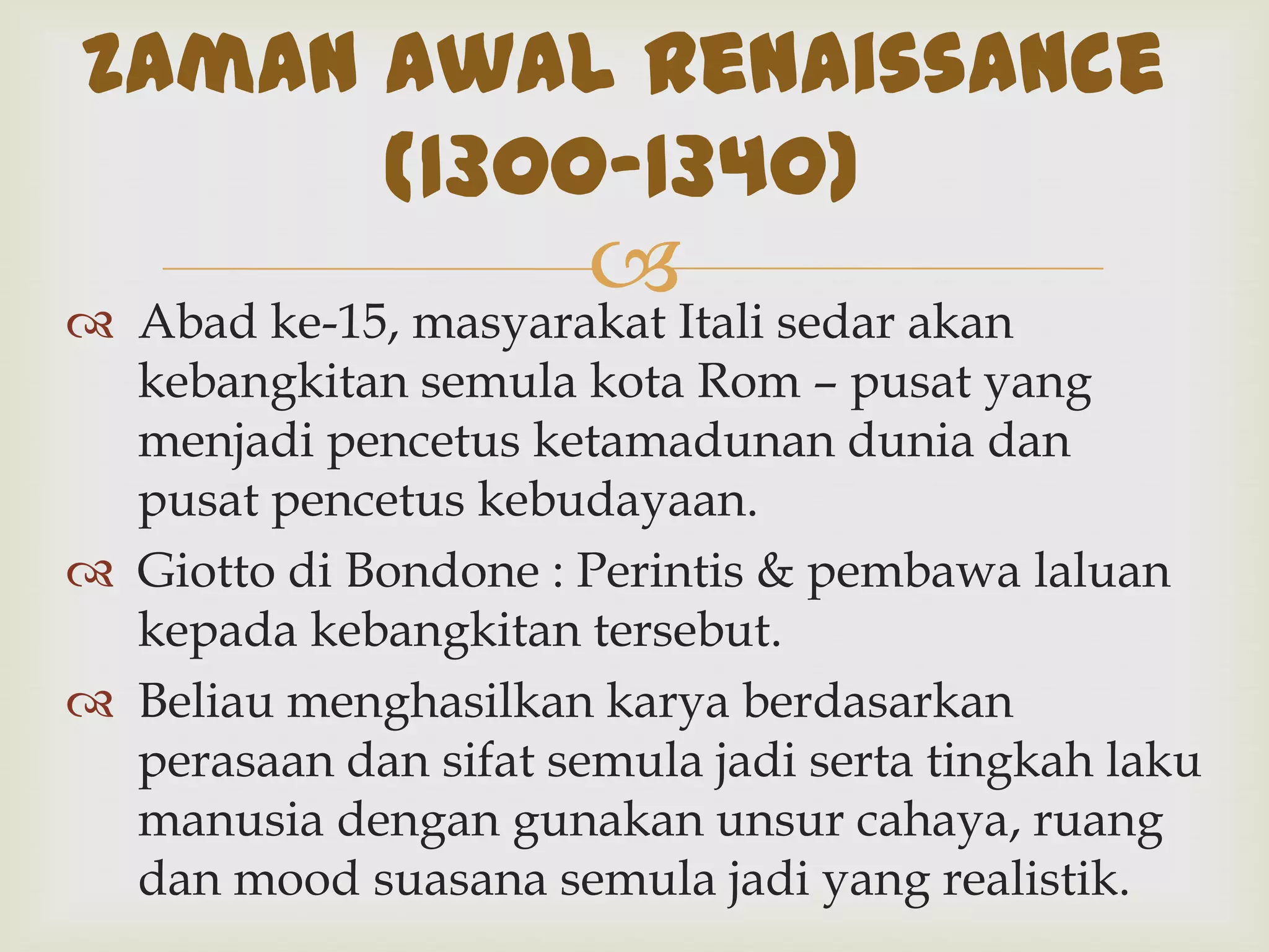 Aliran seni renaissance | PPTX