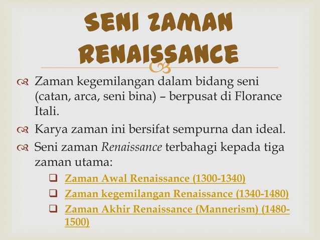 Aliran seni renaissance | PPTX