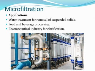 Membrane Separation Process (Water Treatment) | PPTX