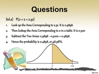 Normal Probabilty Distribution and its Problems | PPT