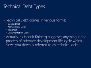 4- managing technical debt in agile teams - Alireza maddah | PPTX