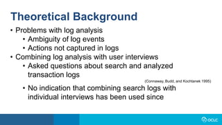 Speaking on the record: Combining interviews with search log analysis ...