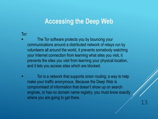 Ali shahbazi khojasteh - deep web | PPT