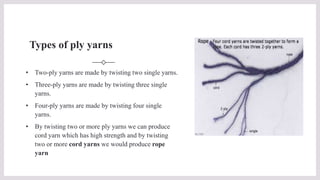 Ply yarns | PPTX