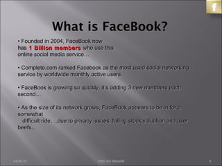 Facebook Presentation | PPT