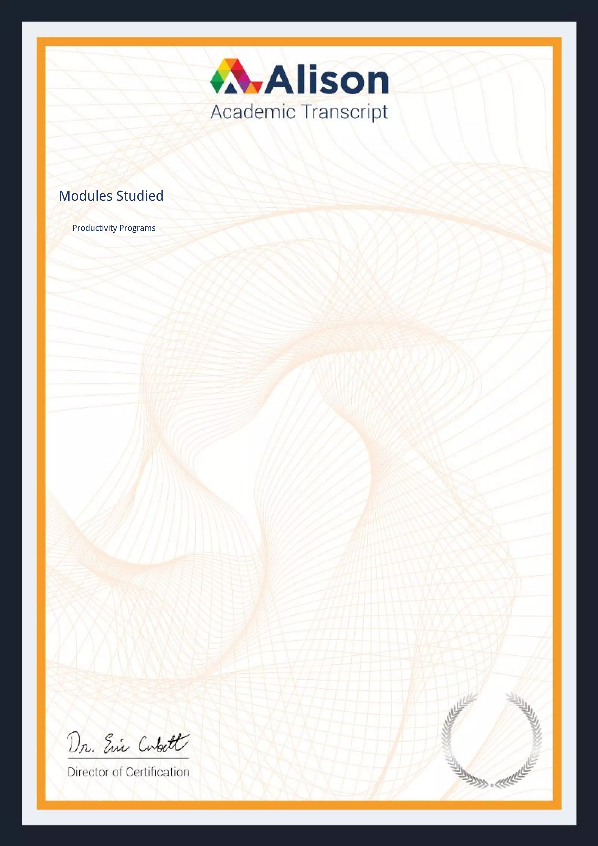 Alison transcript-104-14998606 | PDF