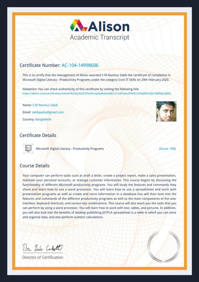 Alison transcript-104-14998606 | PDF