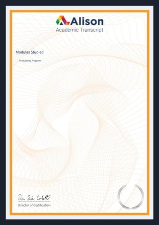 Alison transcript-104-14998606 | PDF