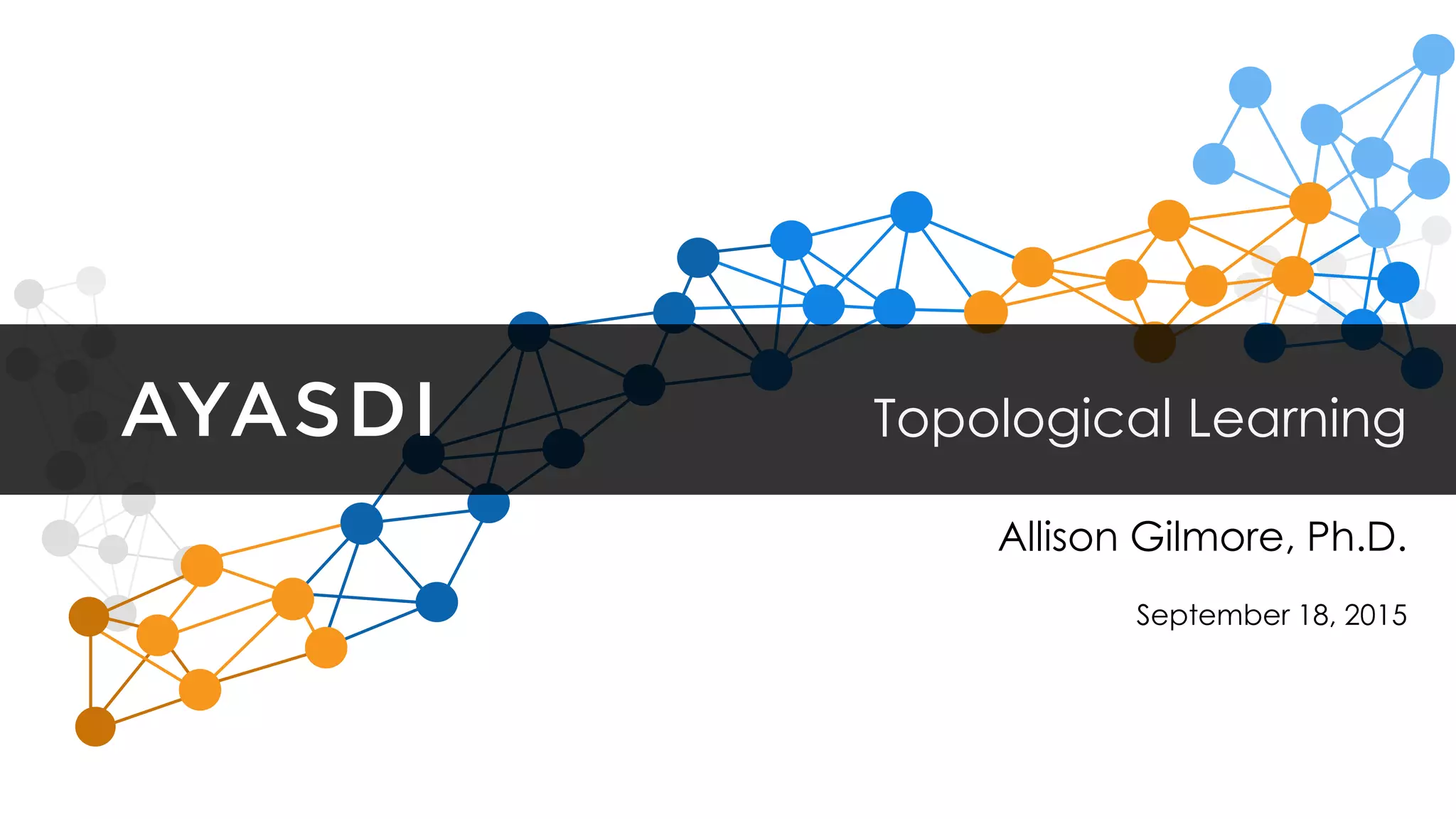 Allison Gilmore, Data Scientist, Ayasdi at MLconf ATL - 9/18/15 | PPTX