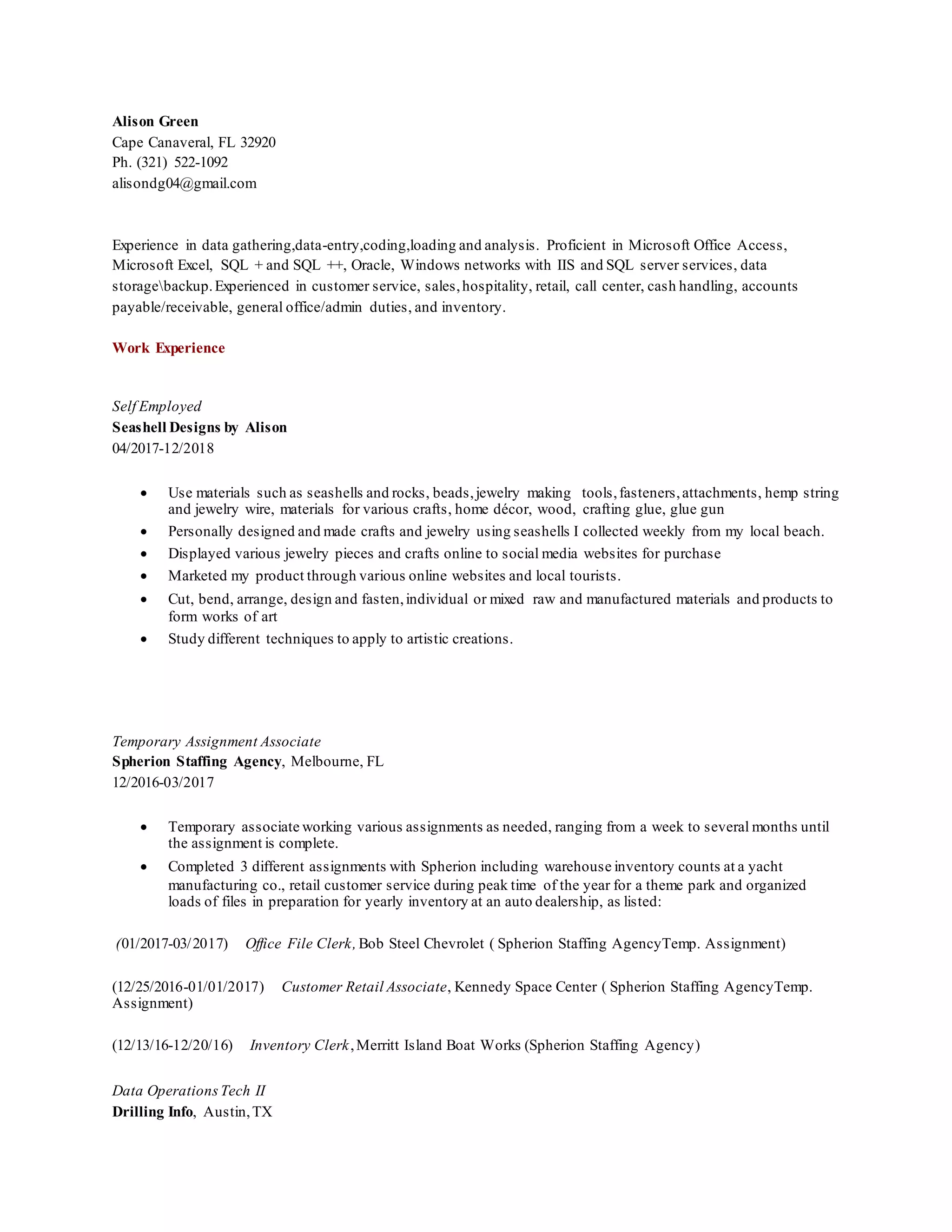 Alison green resume 2019 | DOCX | Resume Writing and Advice | Job Search