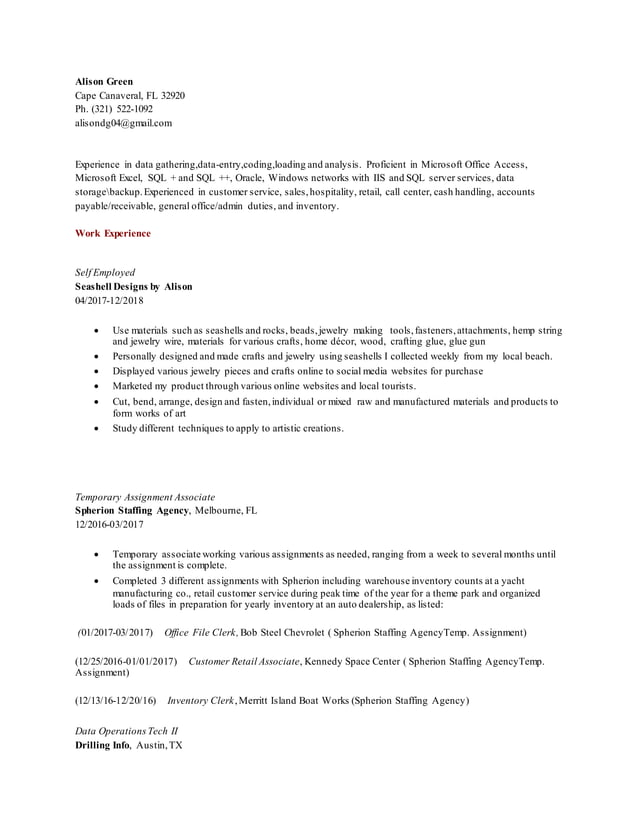 Alison green resume 2019 | DOCX | Resume Writing and Advice | Job Search