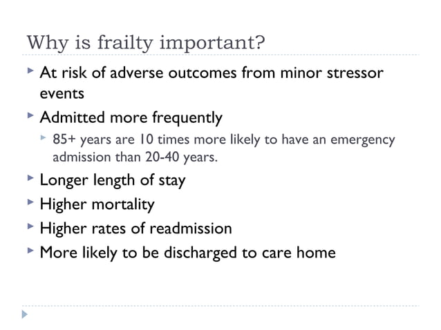 Alison Lam Defining and measuring frailty | PPT