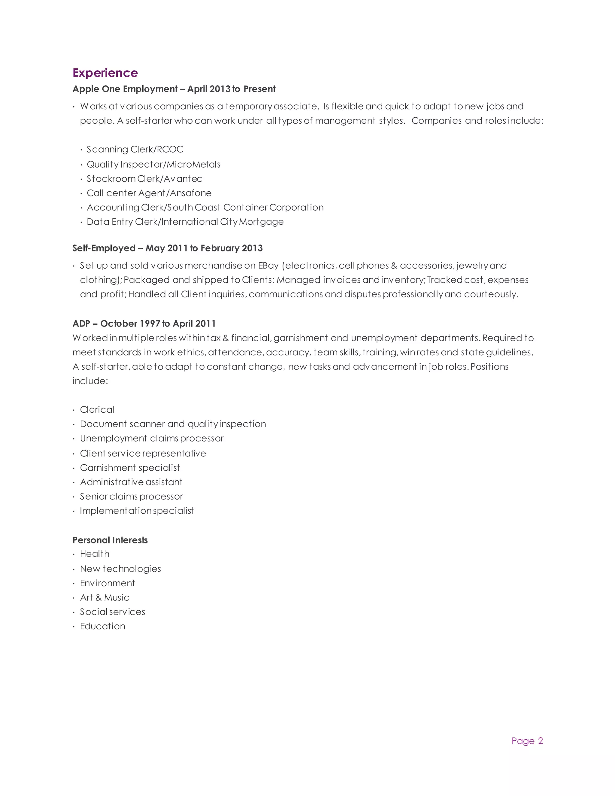 Alison m. godoy resume 2015 | PDF