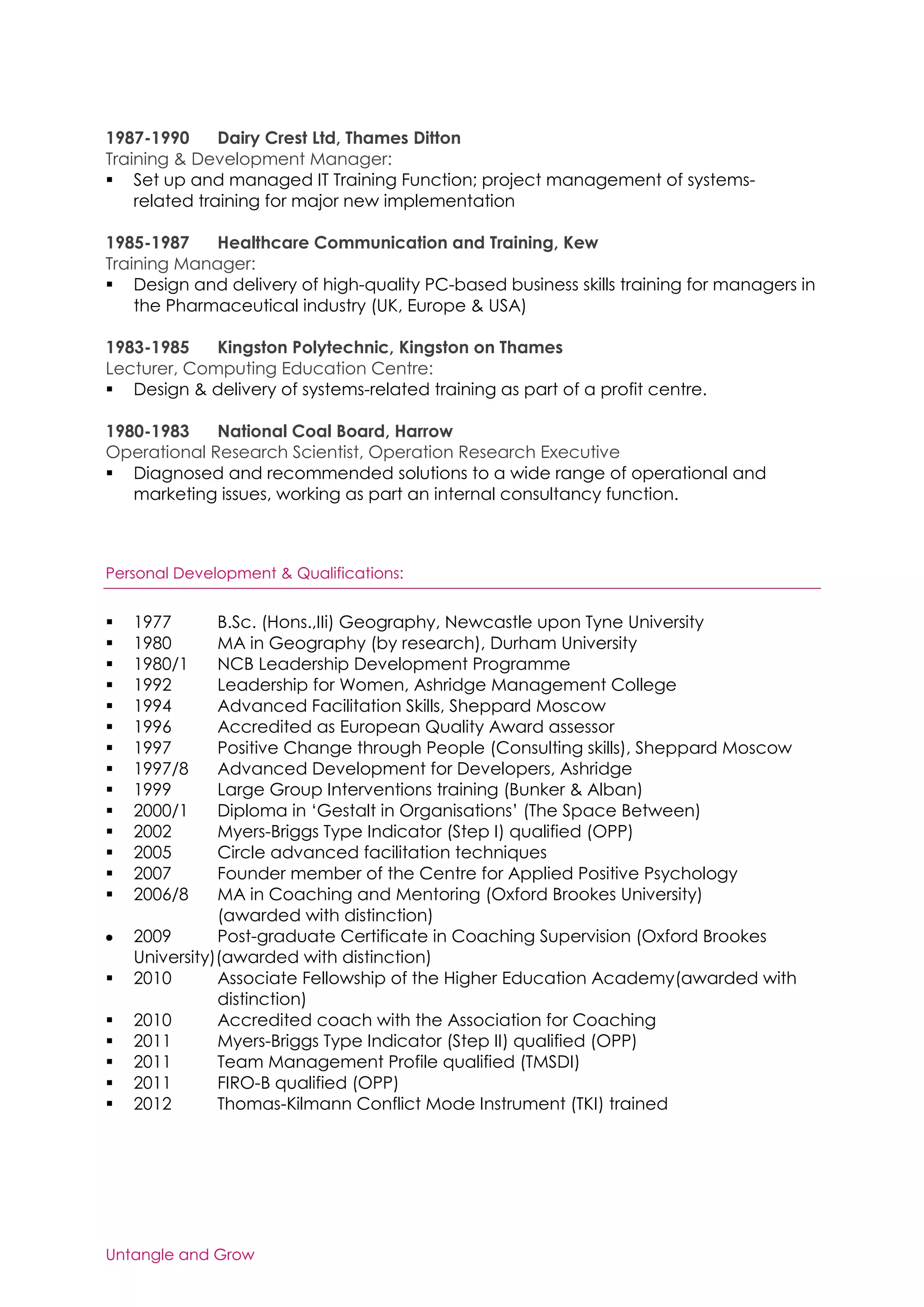 Alison Maxwell CV | DOCX