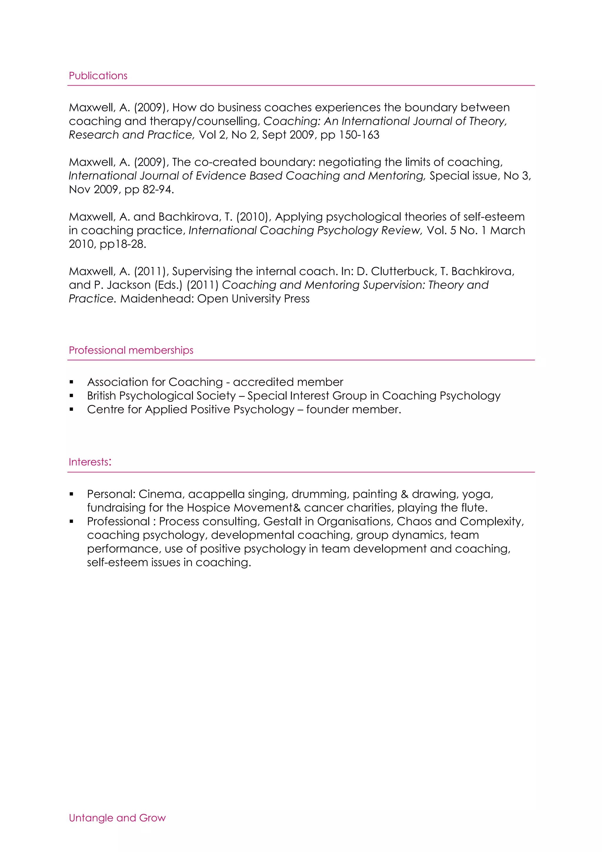 Alison Maxwell CV | DOCX