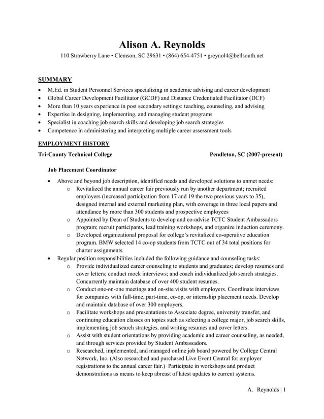 Alison November 2011 Resume | PDF