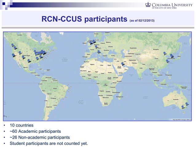 RCN-CCUS Research Coordination Network - CCUS - presentation given by Alissa Park at the UKCCSRC ...